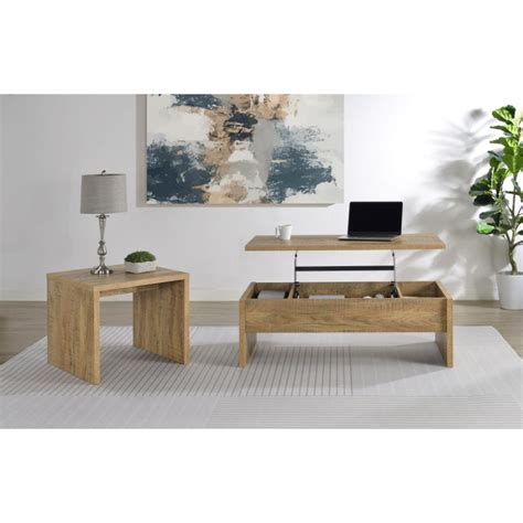 Buy Canoga 2 Piece Lift Top Cocktail Coffee Table Set Mango At Cozy