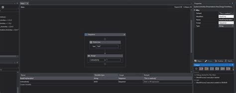 using readonly variable to set initial variable value activities