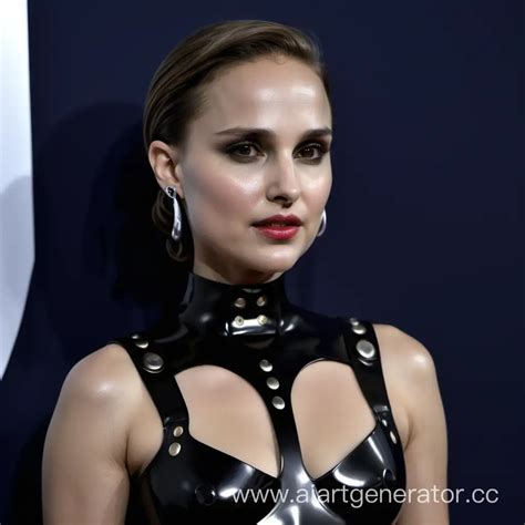 Natalie Portman Flaunting Stylish Latex Outfit With Septum Piercing