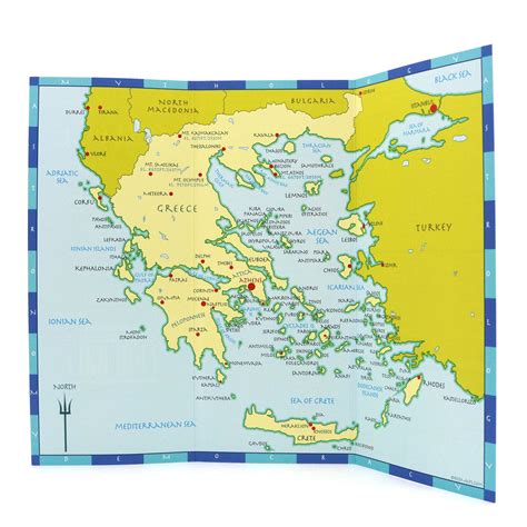 Greece And Greek Isles Map Red Maps