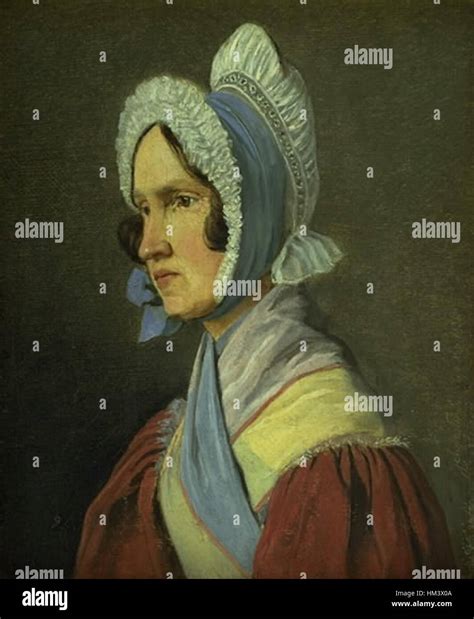 Portrait Of Johan Thomas Lundbyes Mother Oberstinde Cathrine Lundbye