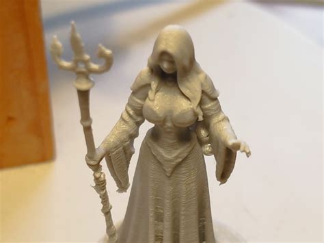 Dnd Female Human Dark Wizard Sorcerer Cultist 28mm By Amlan Makerworld Download Free 3d Models