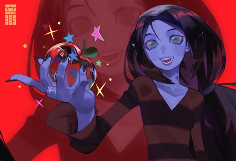 Awk Awkawkl Marceline Abadeer Adventure Time Commentary English Commentary Highres Apple