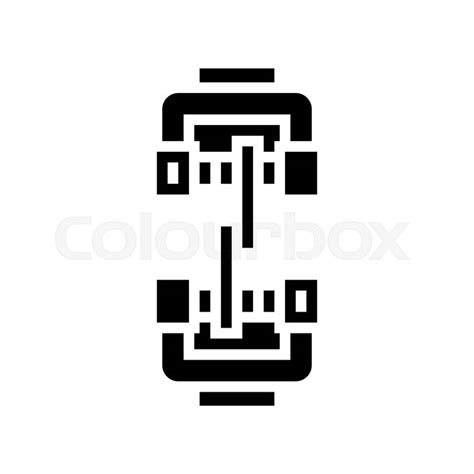 Shear Testing Materials Engineering Glyph Icon Vector Shear Colourbox