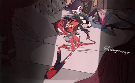 Rule 34 2boys Anthro Avian Balls Bed Bedroom Bird Blitzo Helluva