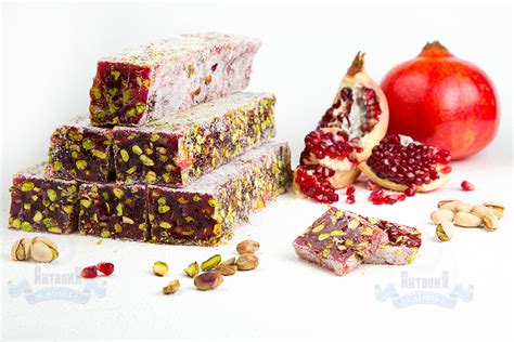 Лукум королевский гранатовый с фисташками 2,5 кг - Акдениз-1