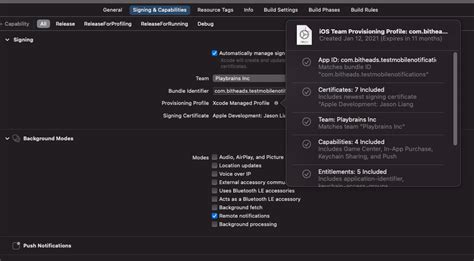 Push Notification Configuration Ios Braincloud Docs
