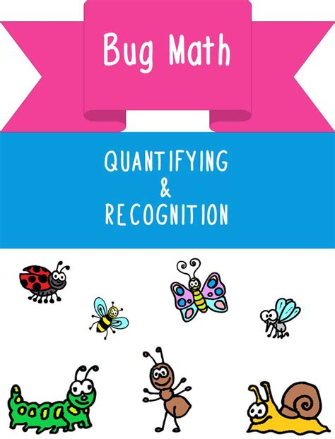 Bug Math Recognition And Quantifying Numbers Math Work Math Math