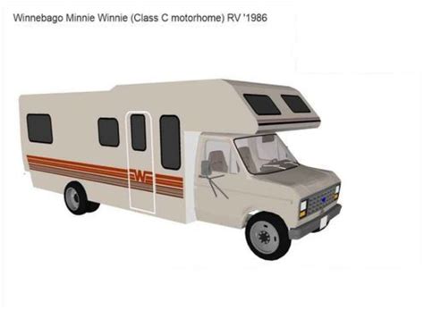 Winnebago Minnie Winnie Class C Motorhome Rv 1986 3d Model 67800