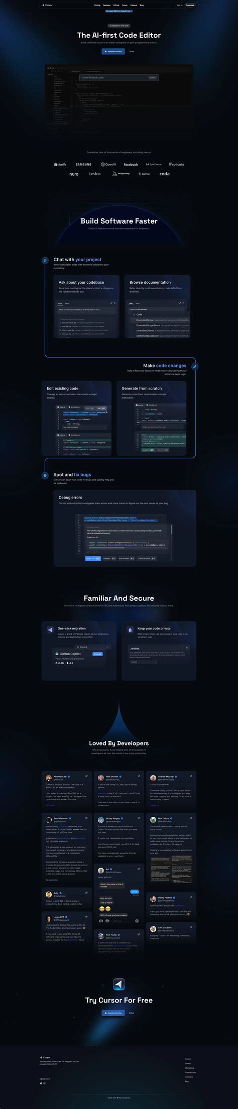Cursor Website Design Lapa Ninja