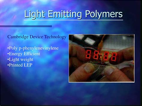 Ppt Light Emitting Polymers Powerpoint Presentation Free Download Id164924
