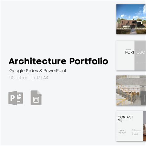 Architecture Portfolio Google Slides Template Design Portfolio Ebook Client Proposal