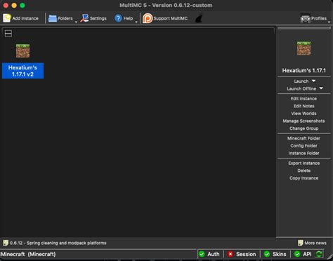The Session Shows A Red X Issue MultiMC Launcher GitHub