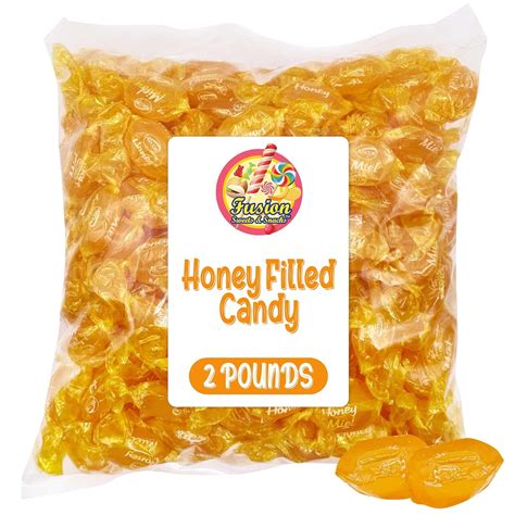 Honey Filled Hard Candy Individually Wrapped Honey Hard Candy 2 Pound Bulk Bag