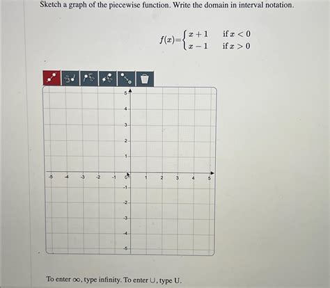 Solved Sketch A Graph Of The Piecewise Function Write The
