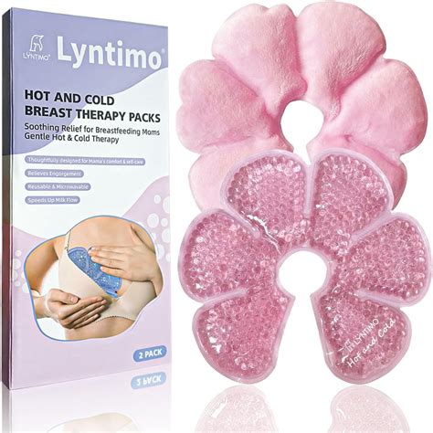 2 Pack Breast Therapy Packs Lyntimo Hot And Cold Breastfeeding