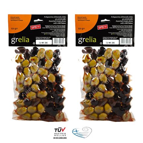 Greek Assorted Olives With Chilli Flakes From Crete Greek Tastes 4 All
