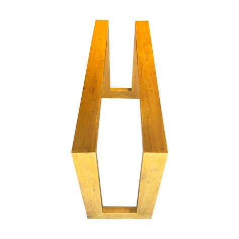 Base De Mesa Barbara 150x50x75cm Madeira Maciça Viga 8x4cm Toth Móveis