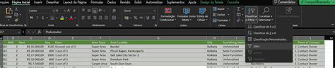 ordenação e filtragem de dados