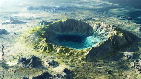 Archaean Earth Illustration Of The Earth As It May Have Been In The
