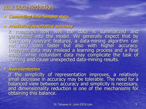 Ppt Data Reduction Lecture 03 Powerpoint Presentation Free