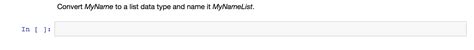 Solved Create A String Myname And Assign Your Name In