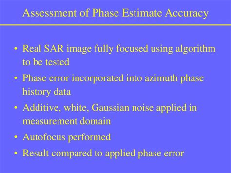 Ppt Pace An Autofocus Algorithm For Sar Powerpoint Presentation