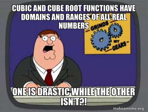 Cubic And Cube Root Functions Have Domains And Ranges Of All Real