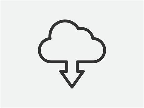 Technology Icon Cloud Computing Connection Big Data Global Server Line Design Symbol 50438135