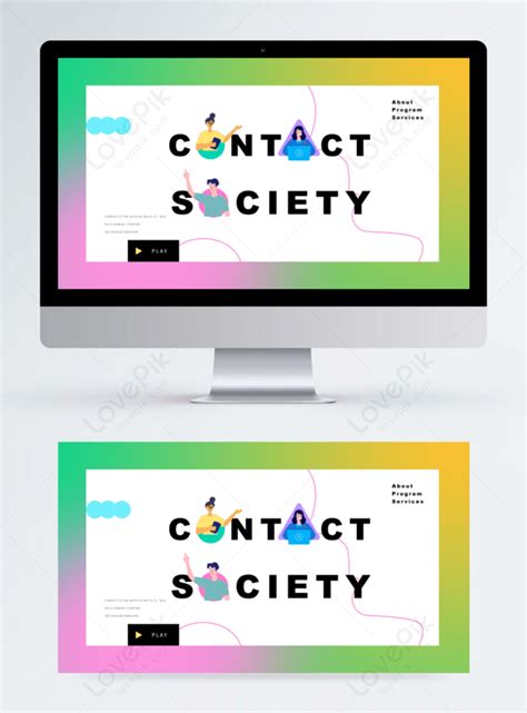 그 라 데 이 션 온라인 비 즈 니스 사무 웹 Ui 플래카드 이미지 사진 466321497 무료 다운로드