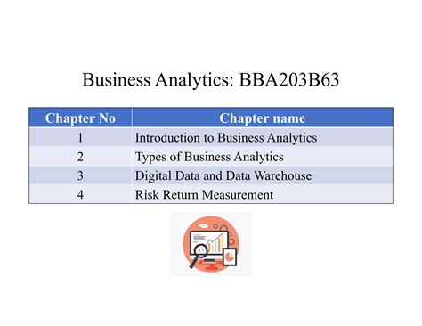 Introduction To Business Analytics Pdf