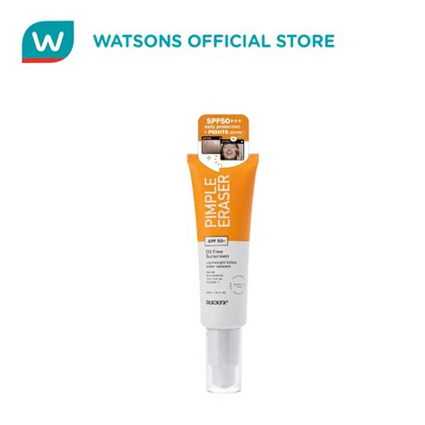Quickfx Pimple Eraser Oil Free Sunscreen With Spf 50 50ml Shopee Philippines