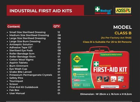 Box B Industrial First Aid Kit Model Namenumber Class B At ₹ 2490