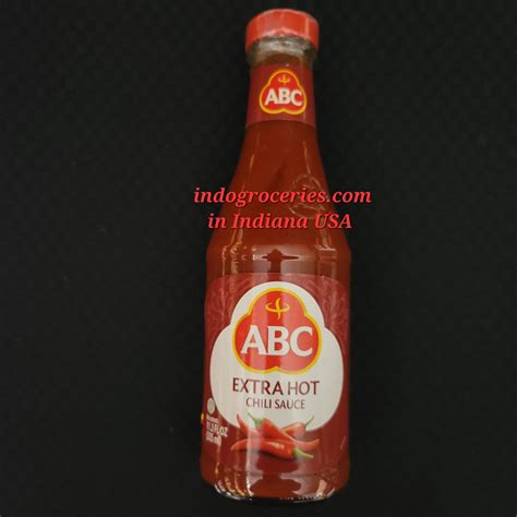 Abc Saos Sambal Ekstra Pedas Extra Hot Chili Sauce 335 Ml 113 Oz