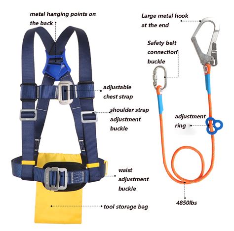 Full Body Harness Safety Harness Parts Name