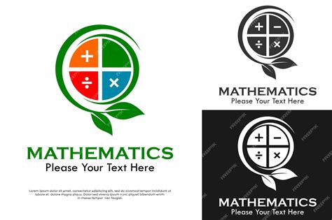 Premium Vector Mathematics Design Logo Template Illustration