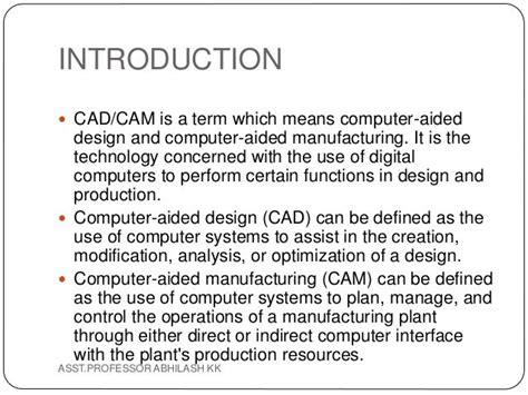 Introduction To Cadworkstation And Design Process