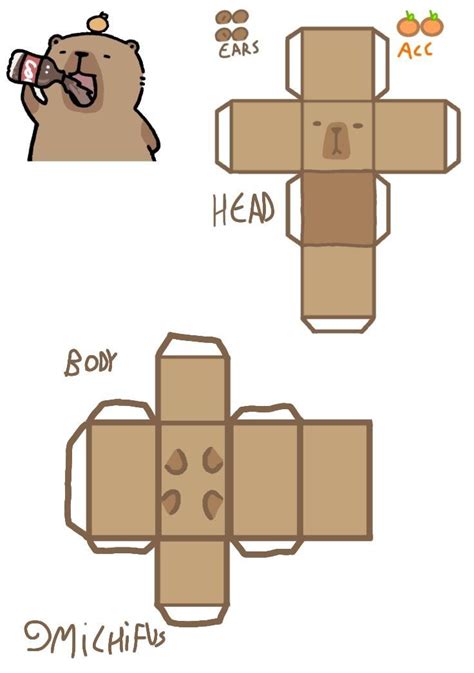 Cosas Para Imprimir Y Armar Capibara