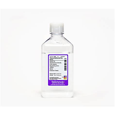 Tris Glycerol Buffer Ph 80 Endotoxin Tested Sterile