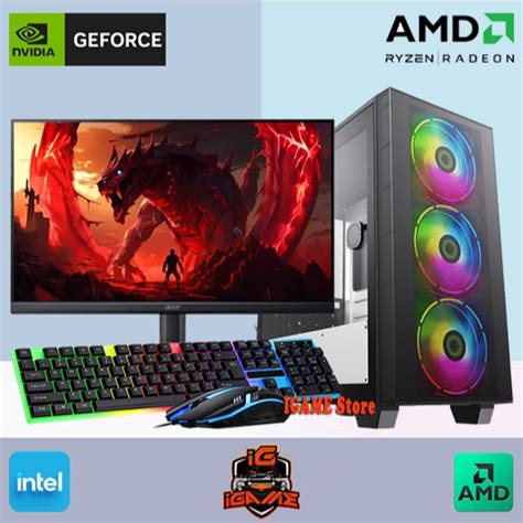 Jual Pc Gaming Lengkap Monitor 24 180hz I Intel Core I5 12400f I Rtx