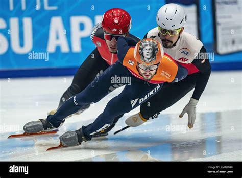 GDANSK Poland 13 01 2023 Itzhak De Laat During 1500 Meters On Day 1