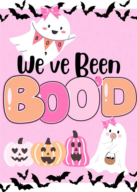 Youve Been Bood Printable Halloween Bundle Weve Been Booed Trick