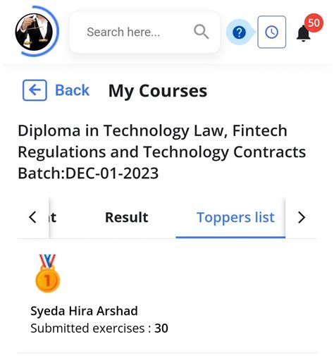 syeda hira on linkedin law technologylaw fintech onlinecourse