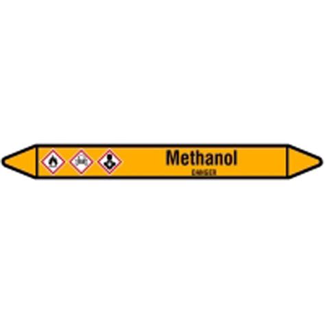 N007690 Brady Black On Yellow Methanol Clp Pipe Marker On Card From Labelzone N007690 Brady Black On Yellow Methanol Clp Pipe Marker On Card From Labelzone