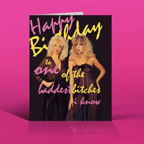 Baddest Bitches 80s Birthday Card Von Walter Funkballoon 🌈