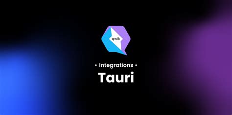 Tauri Integrations 📚 Qwik Documentation