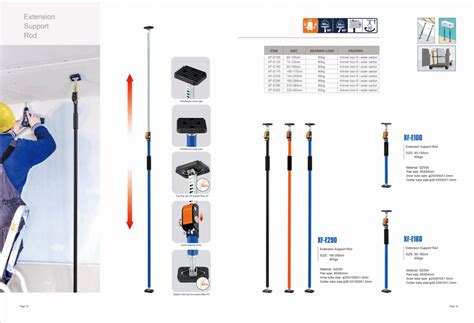 Buildings Third Hand Steel Drywall Adjustable Extension Pole Telescopic