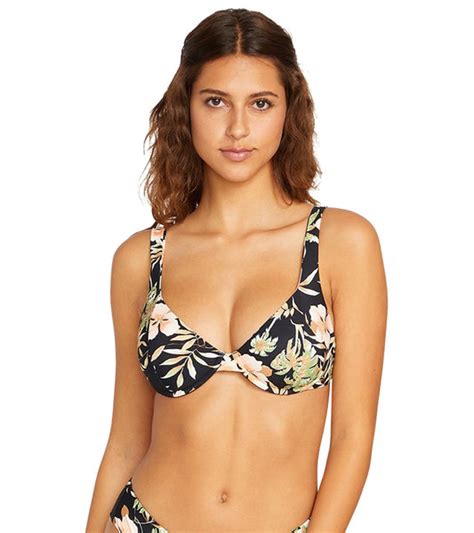 Volcom Womens For The Tide Underwire Bikini Top At