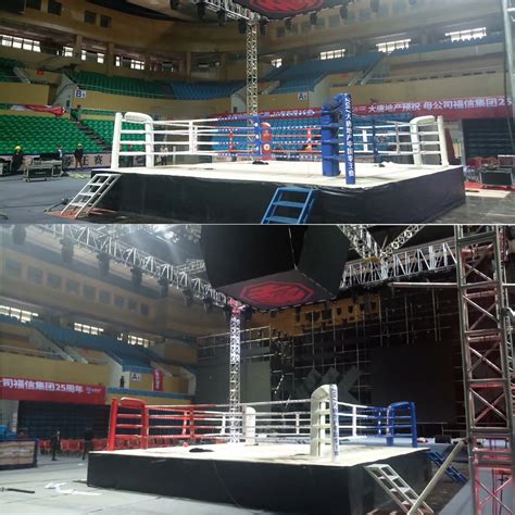 Boxing Ring Stairs Customized Steel For International Standards