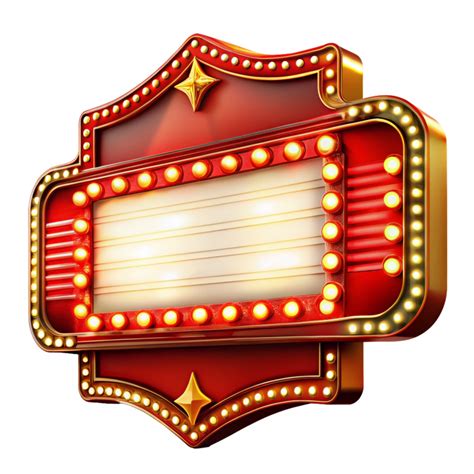 Customizable Blank Marquee With Illuminated Border 56412133 Png